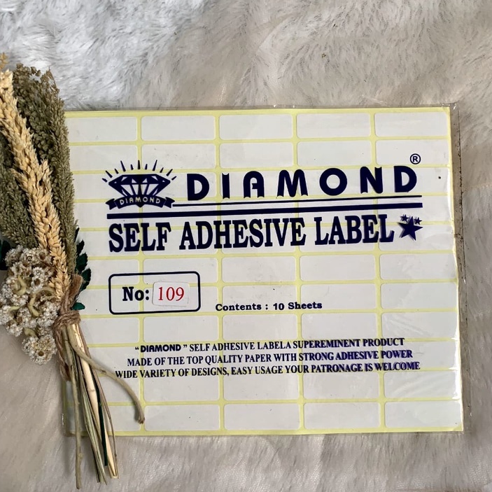 Jual Label 109 Sticker (550 label) 3,8 x 1,3 cm / Label Stiker Kertas ...
