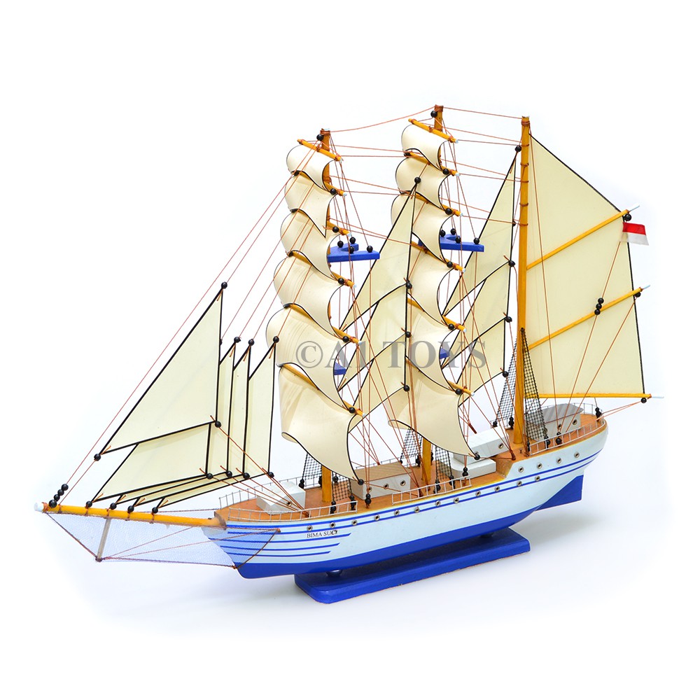 Jual Miniatur kapal layar KRI BIMA SUCI 40 cm | Shopee Indonesia