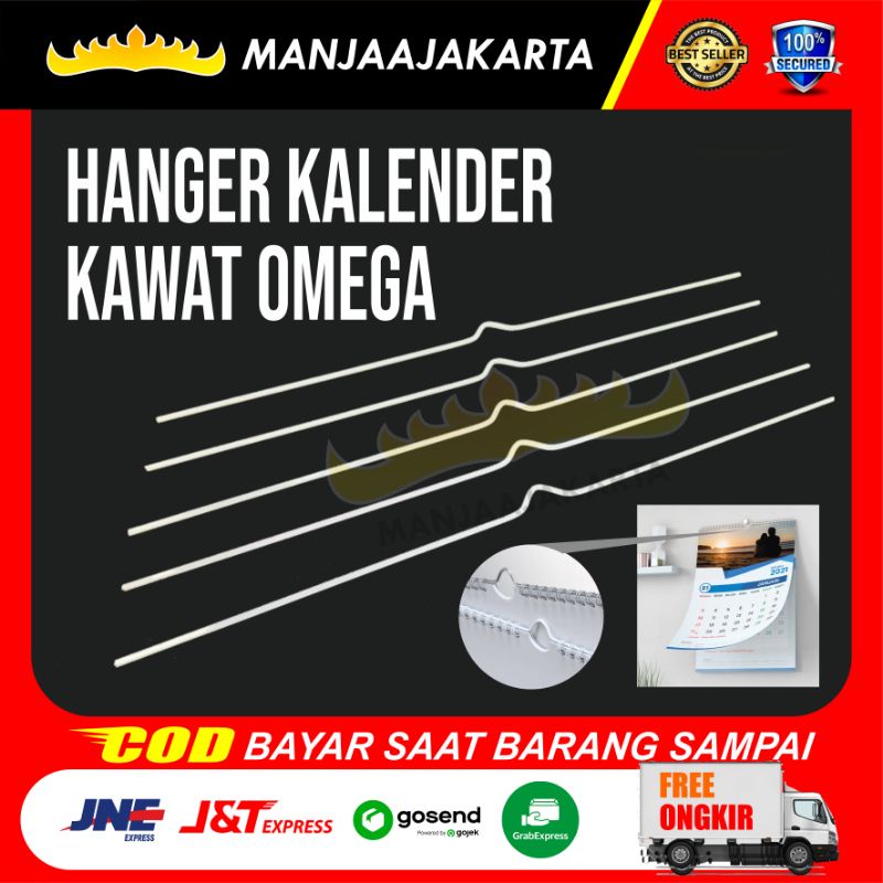 Jual Hanger Kalender 28CM Putih Kawat Hanger Kalender Dinding Kawat ...