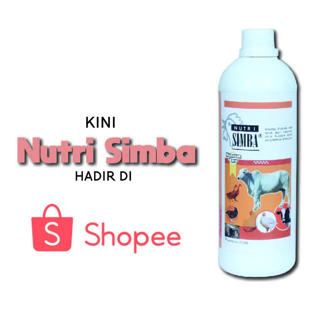 Jual NUTRI SIMBA -- PROBIOTIK HEWAN TERNAK | Shopee Indonesia