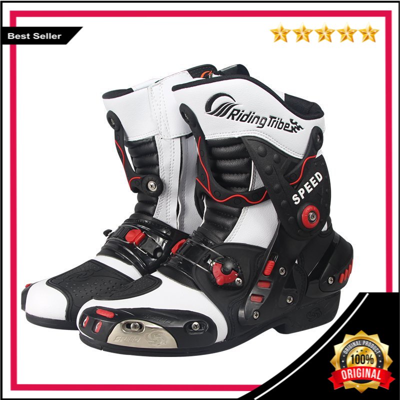 Jual Menunggang Kuda Motor Boots Naik Sepatu Balap Boots Pria DropTahan ...