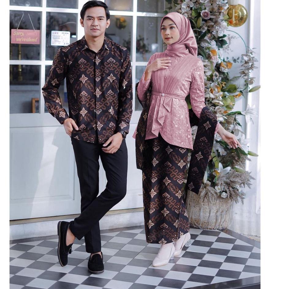 Jual Baju Batik Couple Kebaya Brokat Modern, Batik Kebaya Lamaran ...