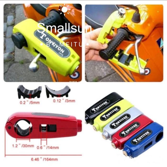 Jual TONYIYON Grip Lock Kunci Gembok Pengaman Anti Maling Stang Motor ...