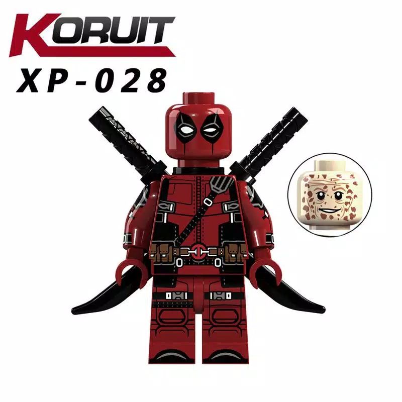 Jual mainan minifigure deadpool xp028 lego super hero marvel avengers ...