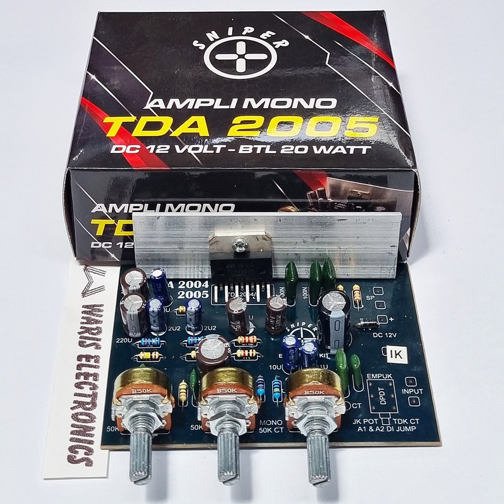 Jual Kit Power Amplifier Mono TDA 2005 DC 12V BTL 20W WELL | Shopee Indonesia