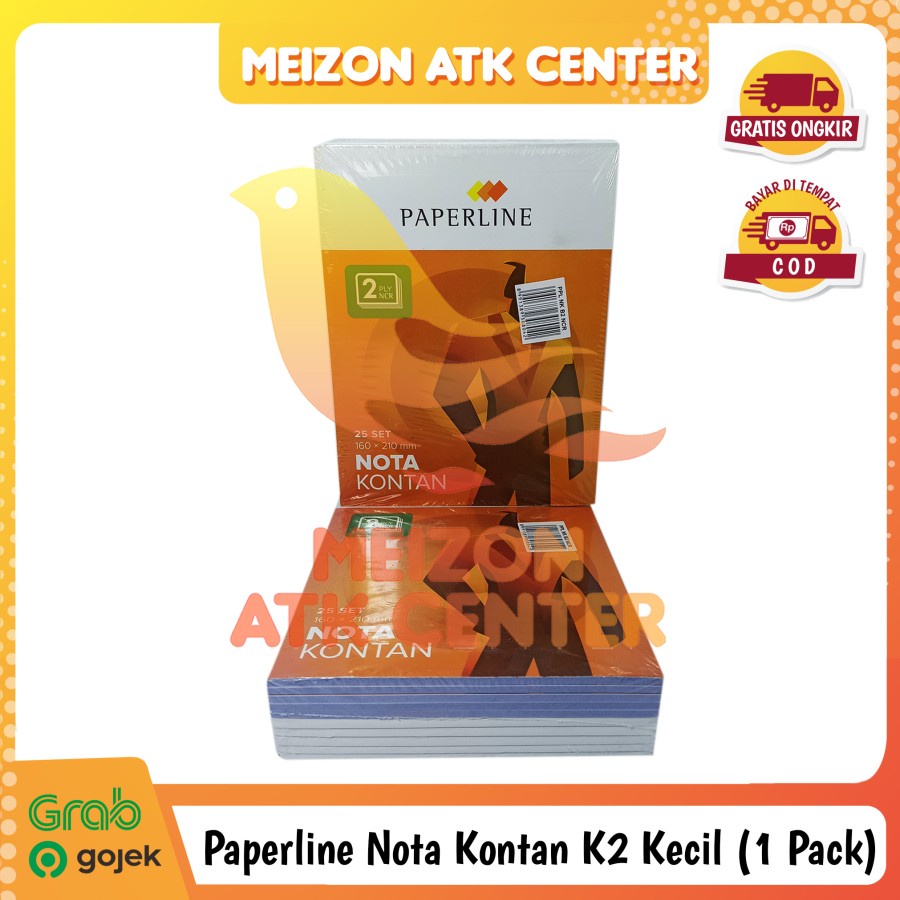 Jual PAPERLINE Nota Kontan Kecil 2 PLY - PPL NK K2 NCR [1 PACK 10 BUKU] | Shopee Indonesia