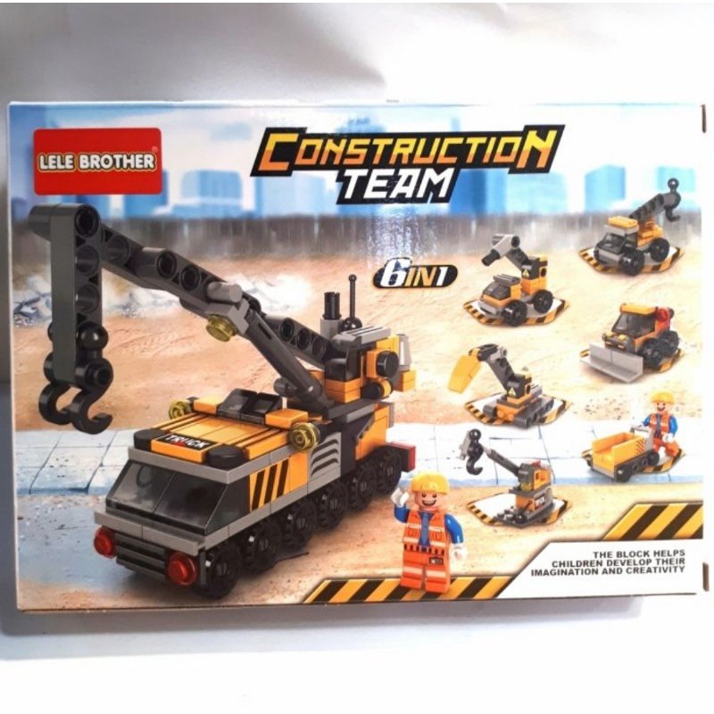 Jual MAINAN BRICK LEGO KENDARAAN ALAT BERAT 6 IN 1 | Shopee Indonesia