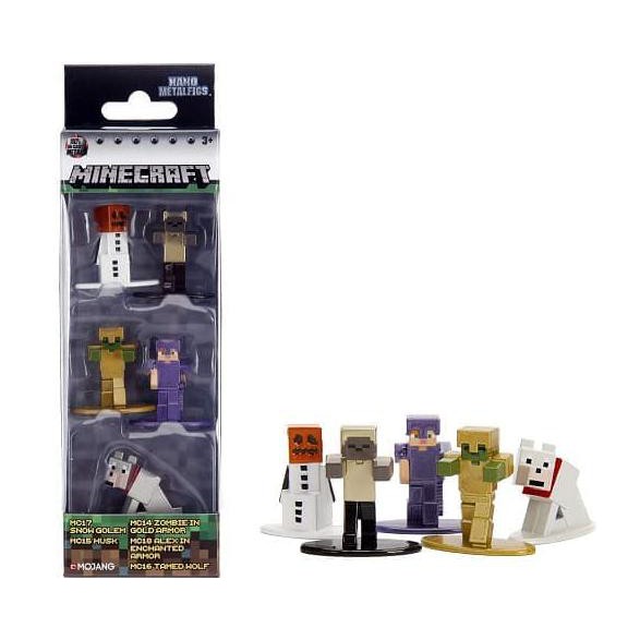 Jual MAINAN Minecraft Diecast Figure 5-Pack Nano Metal Figs - Wave A ...