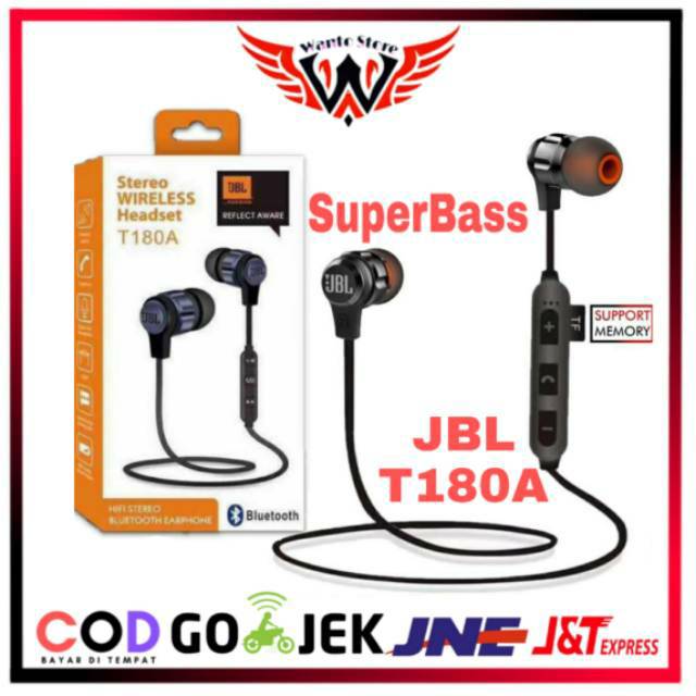 Jual Headset Bluetooth JBL T180A Earphone Bluetooth | Shopee Indonesia
