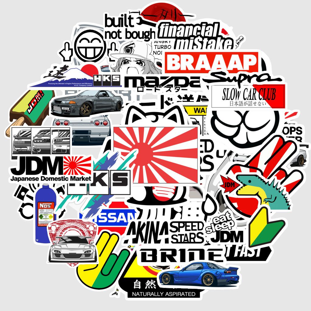 Jual Sticker Tempel "Sticker Pack JDM 60Pcs" | Shopee Indonesia