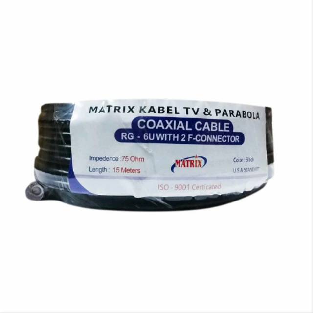 Jual Kabel Matrix Antena TV Digital Dan Parabola RG6 5C Coaxial ...