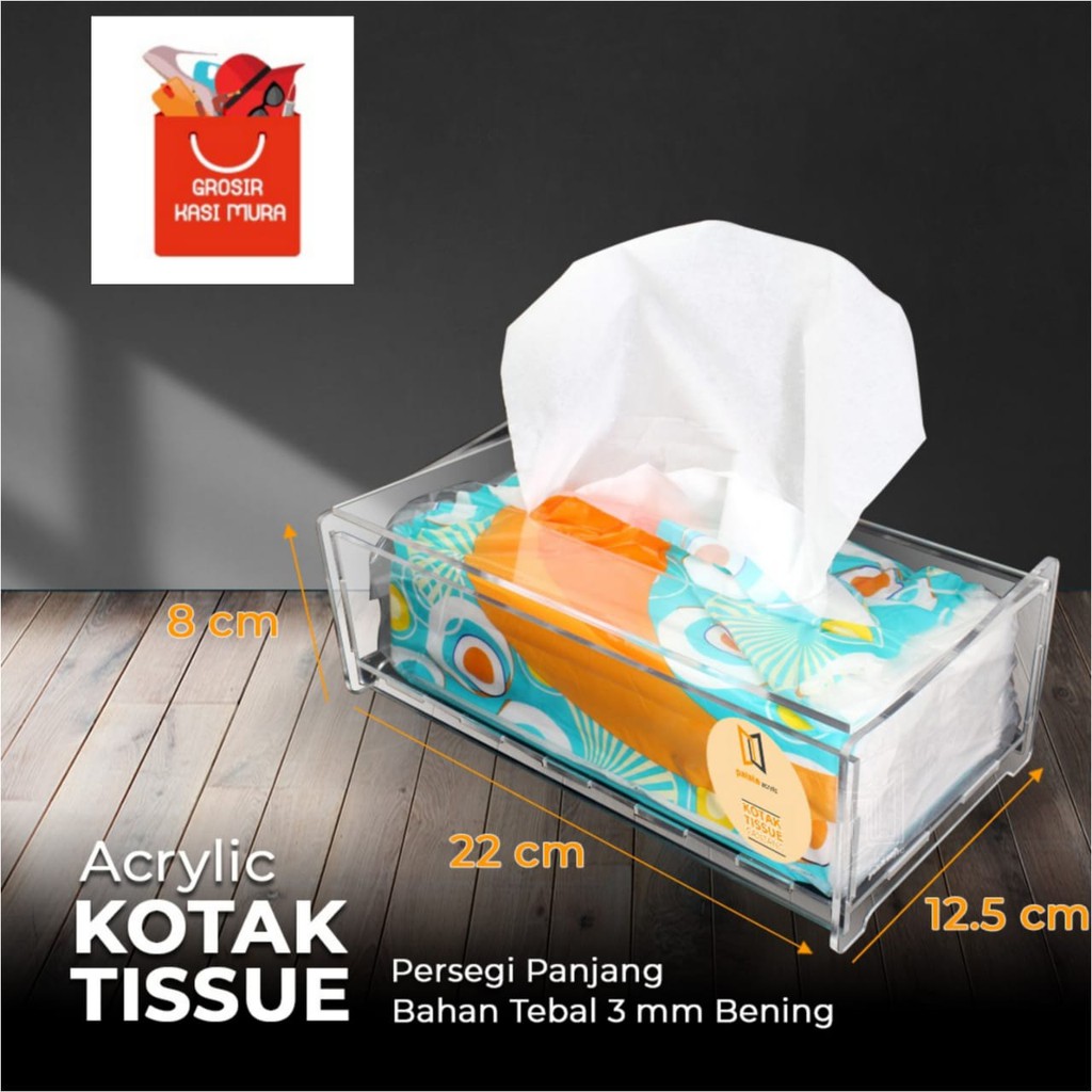 Jual ACRYLIC TEMPAT TISSUE / TISSUE BOX | Shopee Indonesia