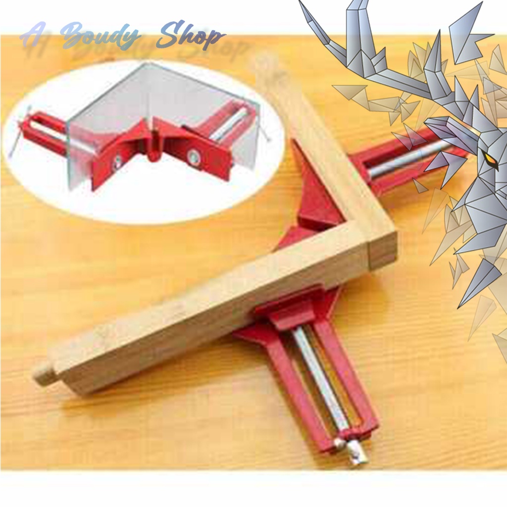 Jual Clamp Penjepit Sudut Frame Kayu 90 Derajat 75mm Pengrajin Tukang ...
