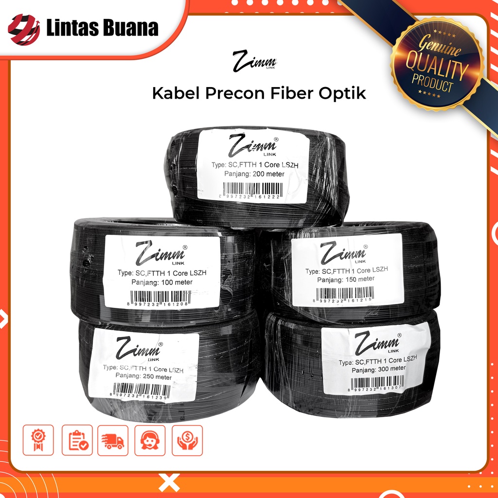 Jual Kabel Fiber Optik FO Zimmlink Precon 1 Core 3 Seling SC UPC ...