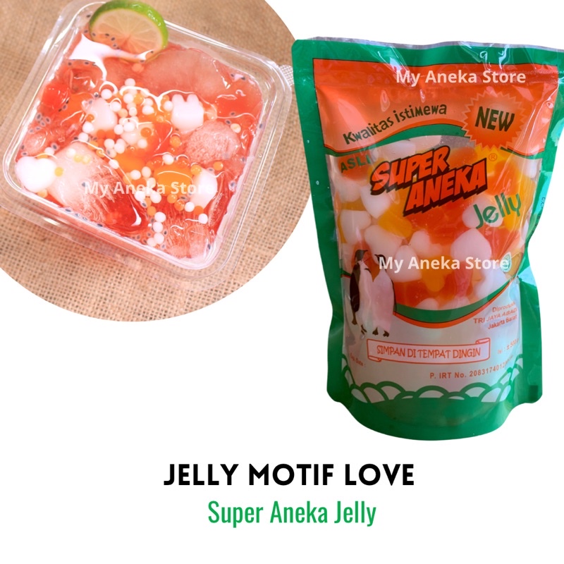 Jual Jelly motif Love "Super Aneka Jelly" | Shopee Indonesia