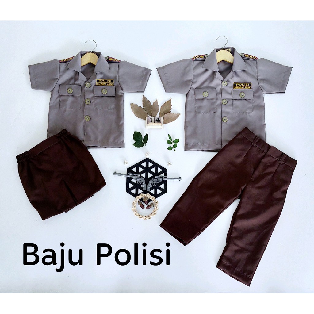 Jual KOSTUM POLISI ANAK ANAK. Seragam polisi newbron Baju dan Atribut ...