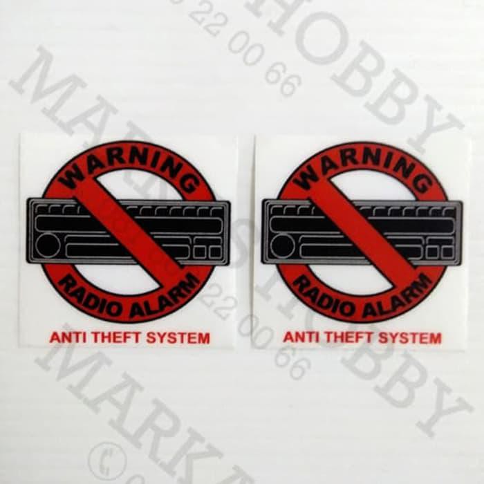 Jual Stiker / Sticker Alarm Warning Radio Alarm | Shopee Indonesia