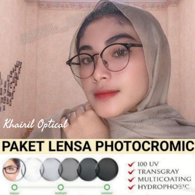 Jual kacamata minus antiradiasi (paket lensa Photocromic ) kacamata ...