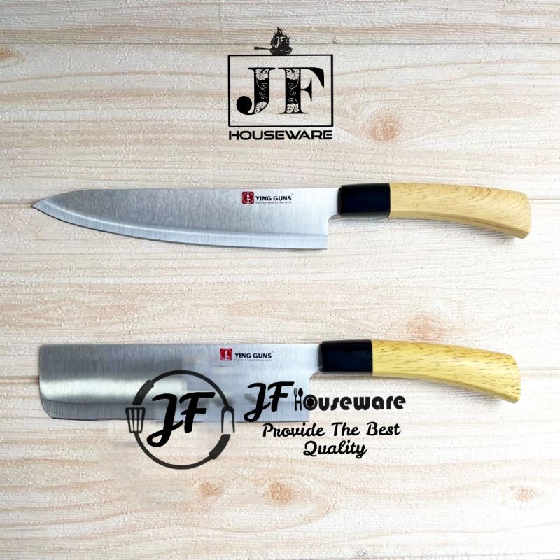 Jual pisau dapur tajam kualitas bagus motif gagang kayu | Shopee Indonesia