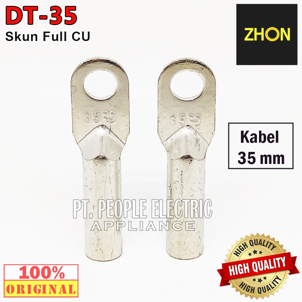 Jual Skun Kabel CU DT-35 Crom putih Size baut 10mm Size Kabel 35mm | Shopee Indonesia