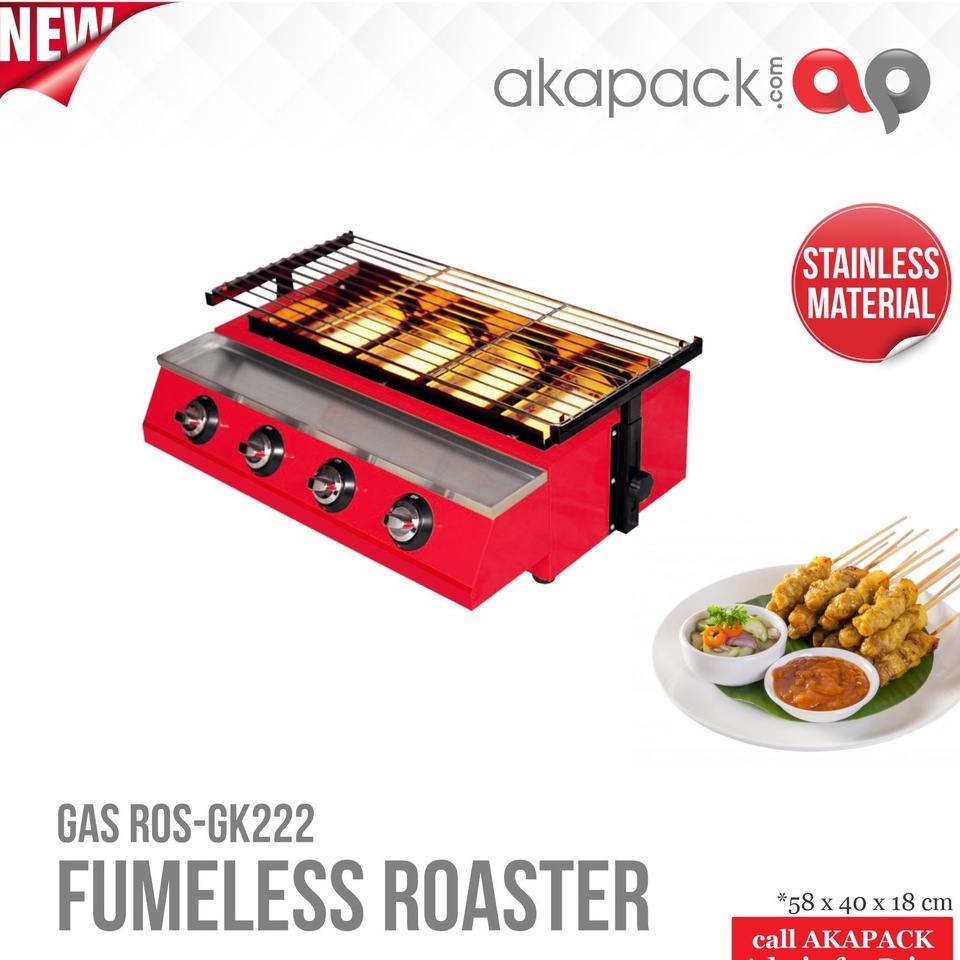 Jual MESIN ROS-GK222 ALAT PEMANGGANG GAS ROSTER / PANGGANGAN ...