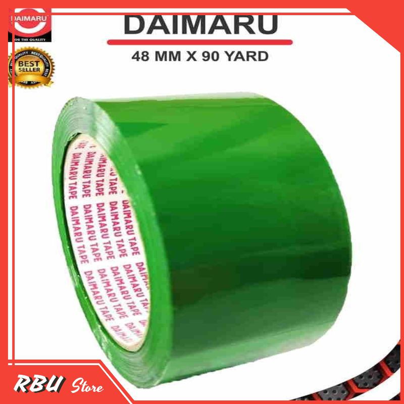 Jual LAKBAN WARNA HIJAU SELOTIP HIJAU SOLASI HIJAU DAIMARU OPP PLASTIK 48MM ISOLASI WARNA HIJAU ...
