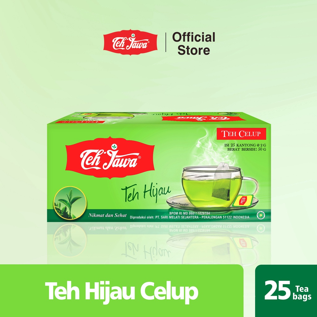 Jual Teh Jawa Green Tea/Teh Hijau Celup isi 25 | Shopee Indonesia