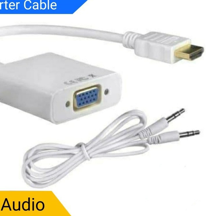 Jual cable kabel proyektor projector HDMI to VGA and Audio Port VGA ...