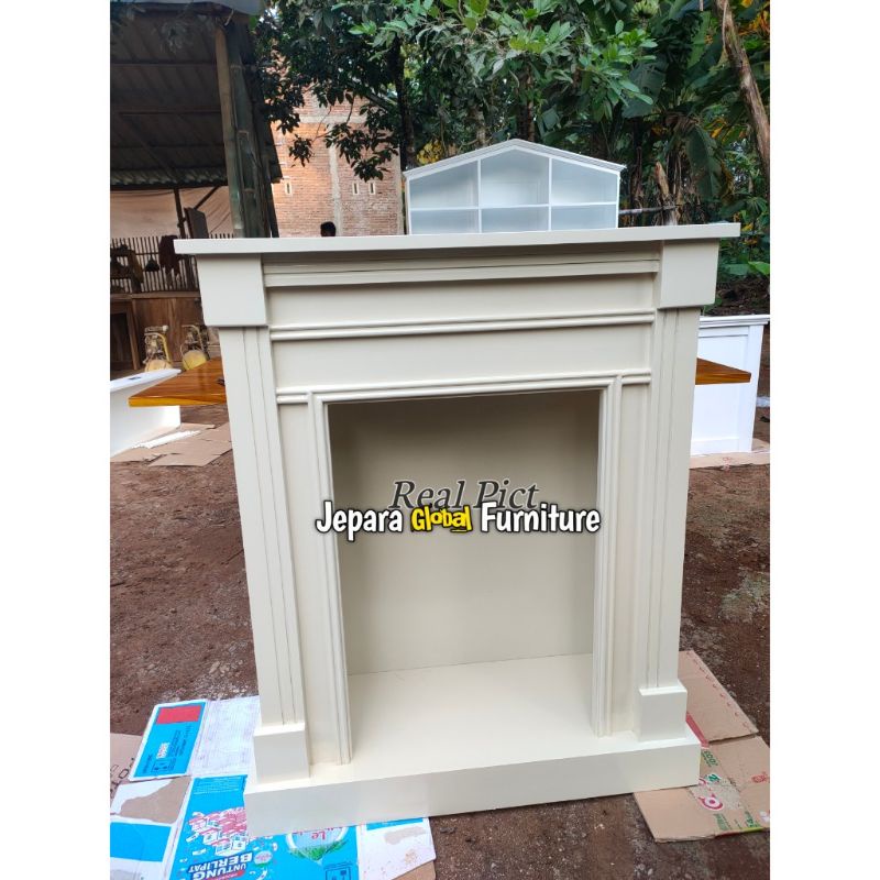 Jual Meja Perapian klasik beige duco ( meja hias ,bufet duco, meja ...