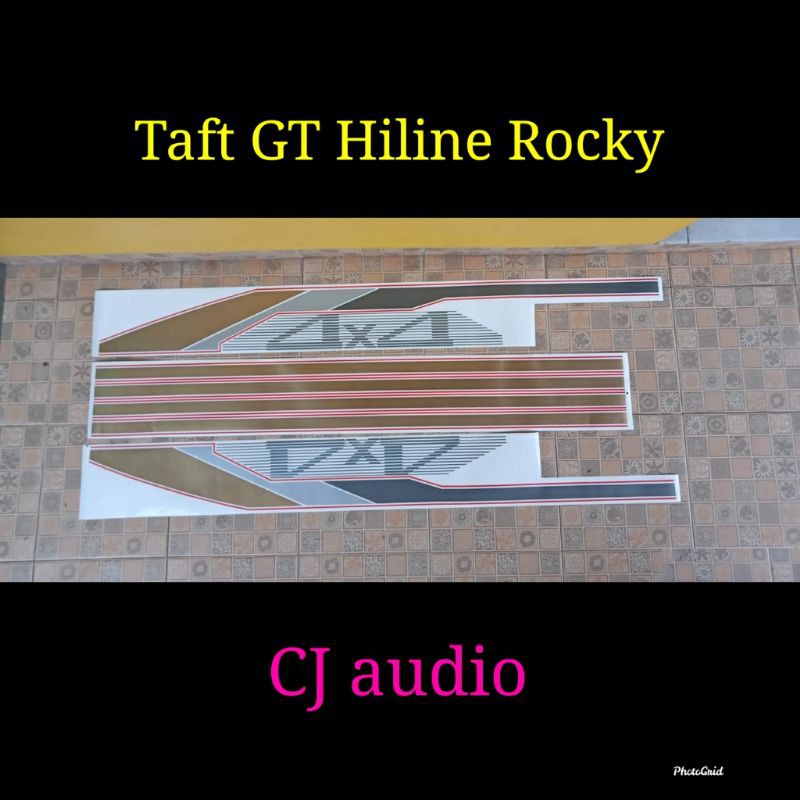 Jual sticker striping stiker lis body samping Mobil Daihatsu Taft 4X4 ...