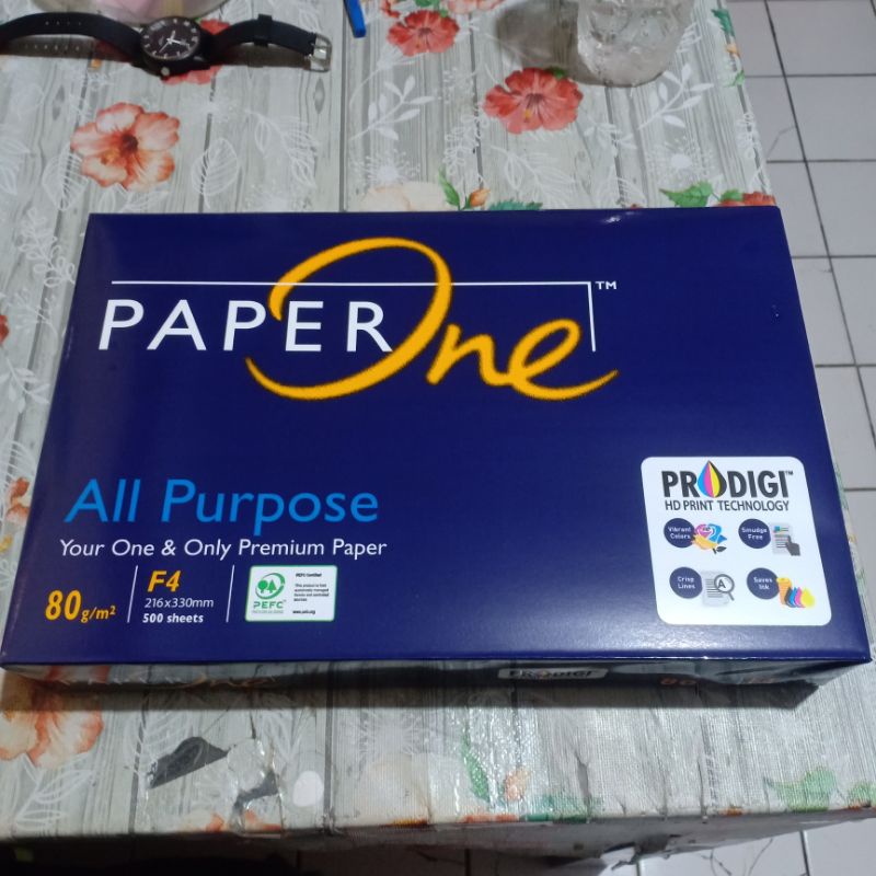 Jual Kertas HVS F4 85gr PAPER ONE / Kertas Print Fotocopy | Shopee ...