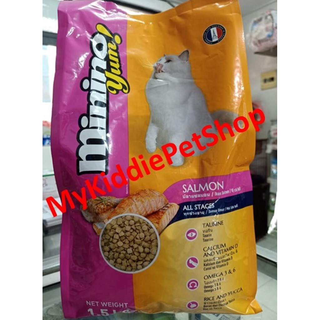 Jual Makanan Pakan Kucing Dewasa Anak Kucing Kitten MININO YUM SALMON 1 ...