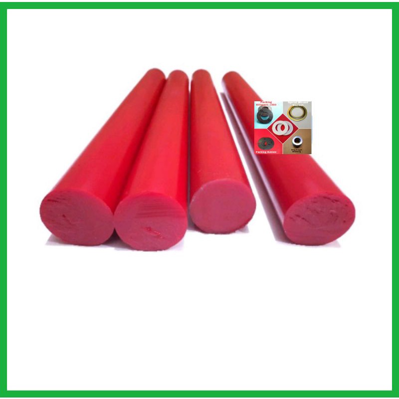 Jual Polyurethane Rod ( PU Merah Batangan ) 20mm x 50CM | Shopee Indonesia