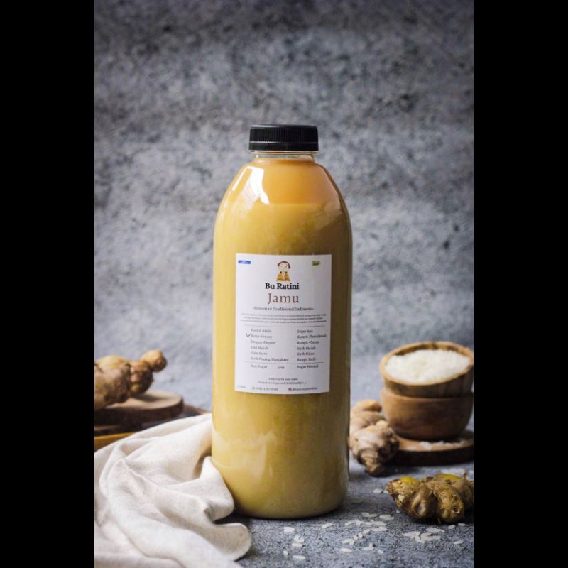 Jual Jamu beras kencur/beras kencur segar botol 1 liter /Jamu bu ratini ...