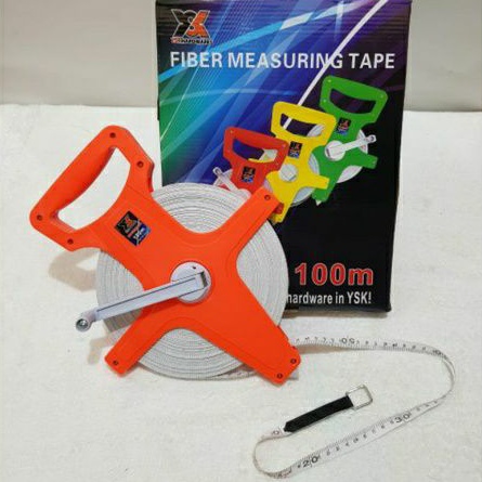 Jual Rol Meter Fiber Meteran Tancap 100 Meter | Shopee Indonesia