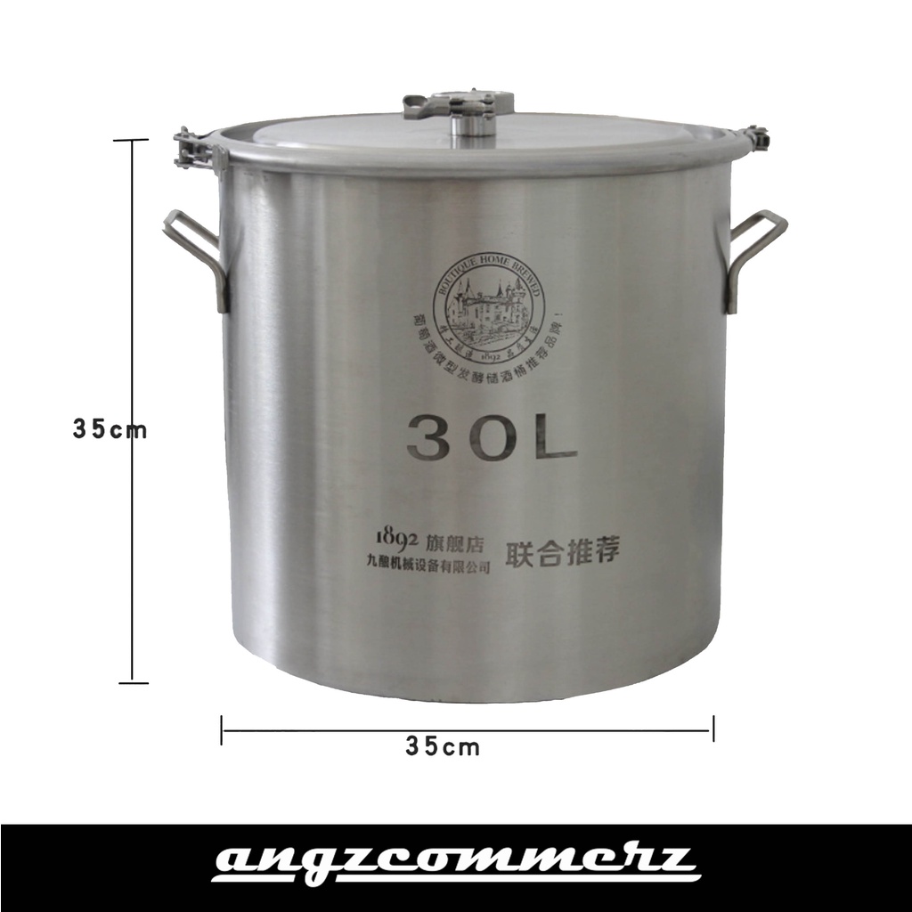 Jual Alat Penyulingan Fermenter Kettle With Steel Faucet 2 Inch Tri ...