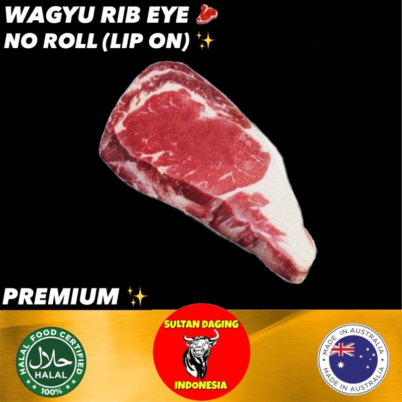 Jual WAGYU RIB EYE NO ROLL (LIP ON) PREMIUM 400 GRAM IMPORT DARI ...