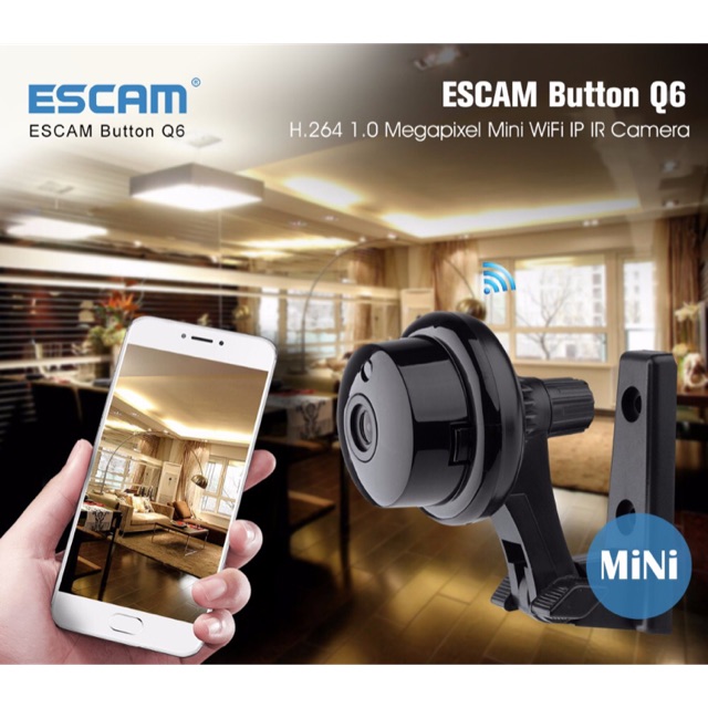 Jual Escam Camera CCTV Mini Wifi Pantau Jarak Jauh Tanpa Instalasi ...