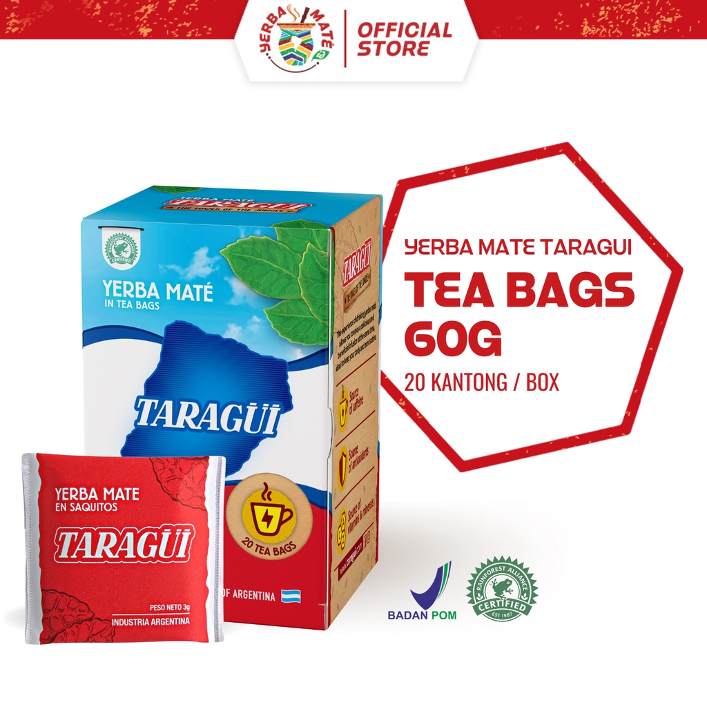 Jual Taragui Yerba Mate Tea Bags 60g | Teh Celup Botanikal Argentina ...