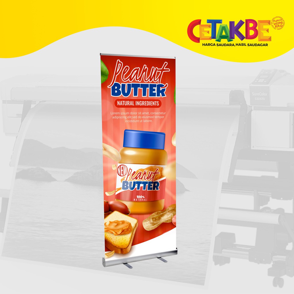 Jual Cetak Roll Up Banner - 60 x 160 cm High Resolution Digital Printing | Shopee Indonesia