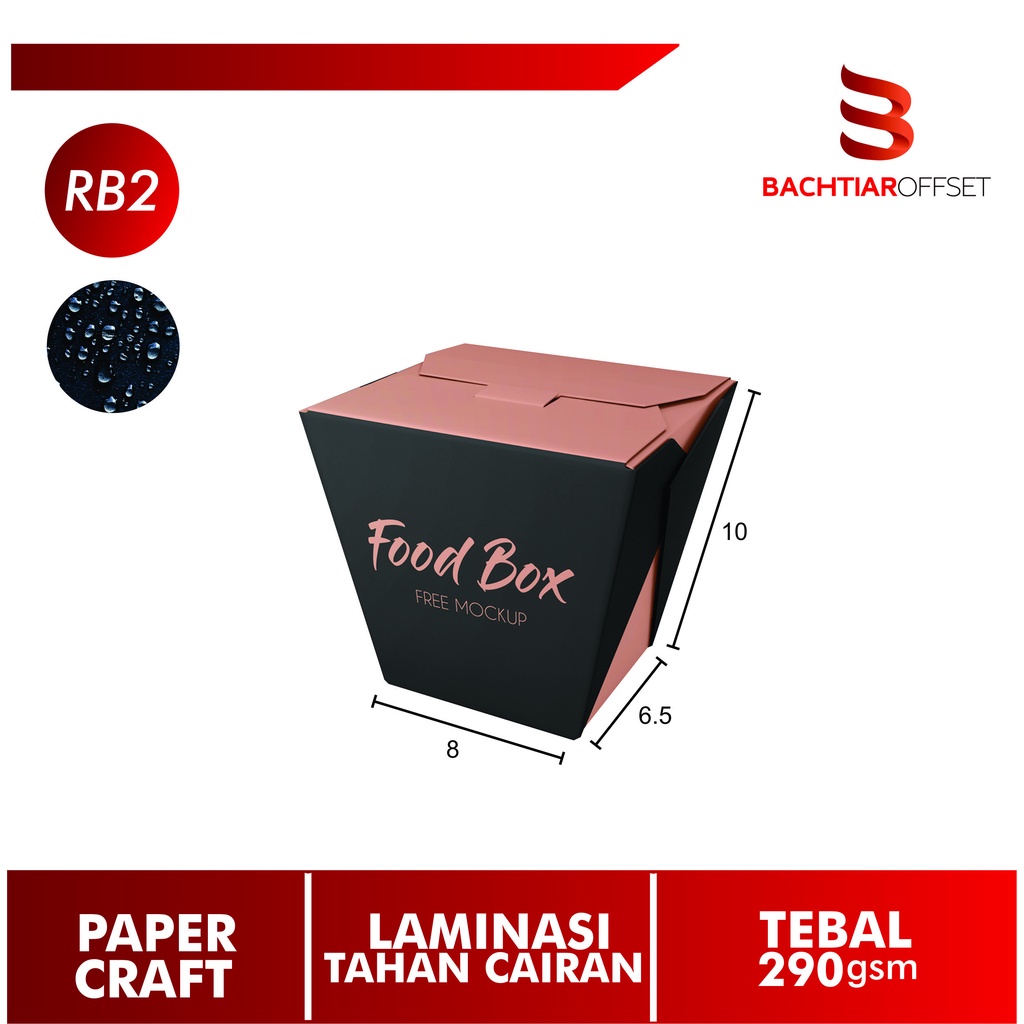 Jual Rice box/Food pail/Paper Craft FoodGrade | Shopee Indonesia
