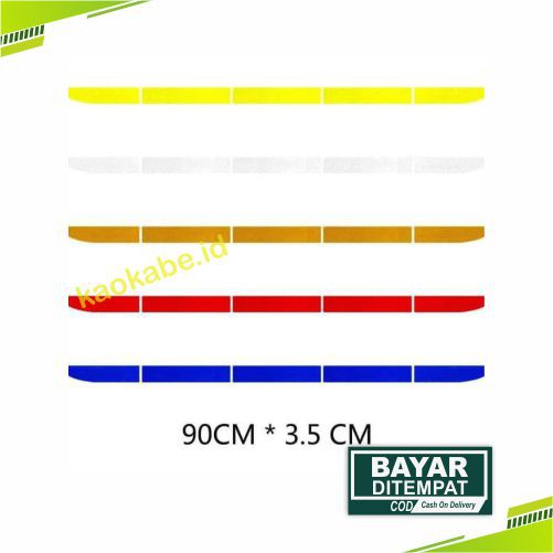 Jual Stiker Nano Car Reflective Sticker Warning Strip Bumper Body Mobil ...