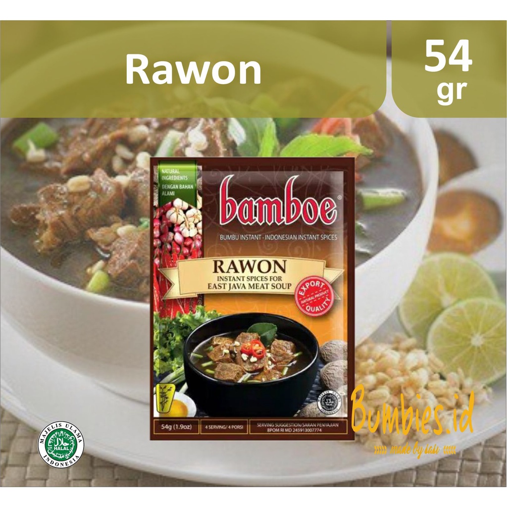Jual Bumbu Bamboe Rawon | Spices Mix for East Java Meat Soup | Bumbu ...
