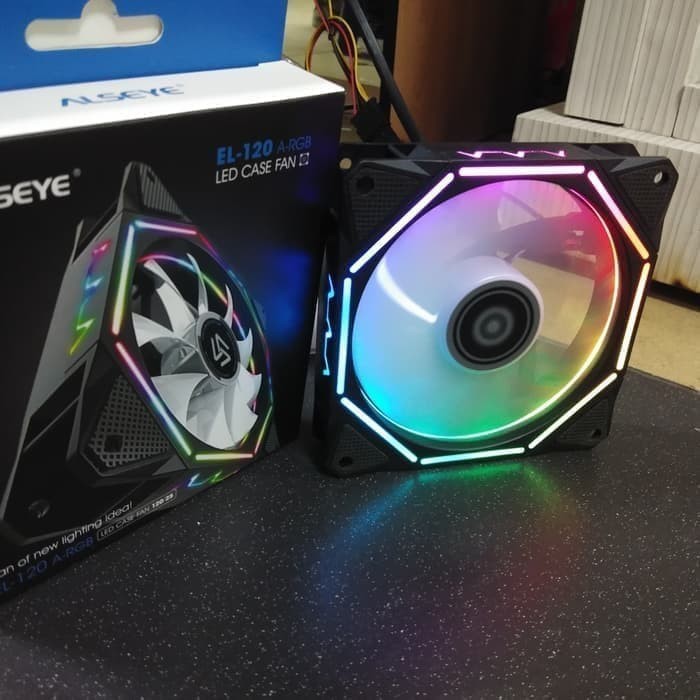 Jual Alseye Pentagon 12cm Fan Casing LED Auto RGB Fan Case Pentagon RGB ...