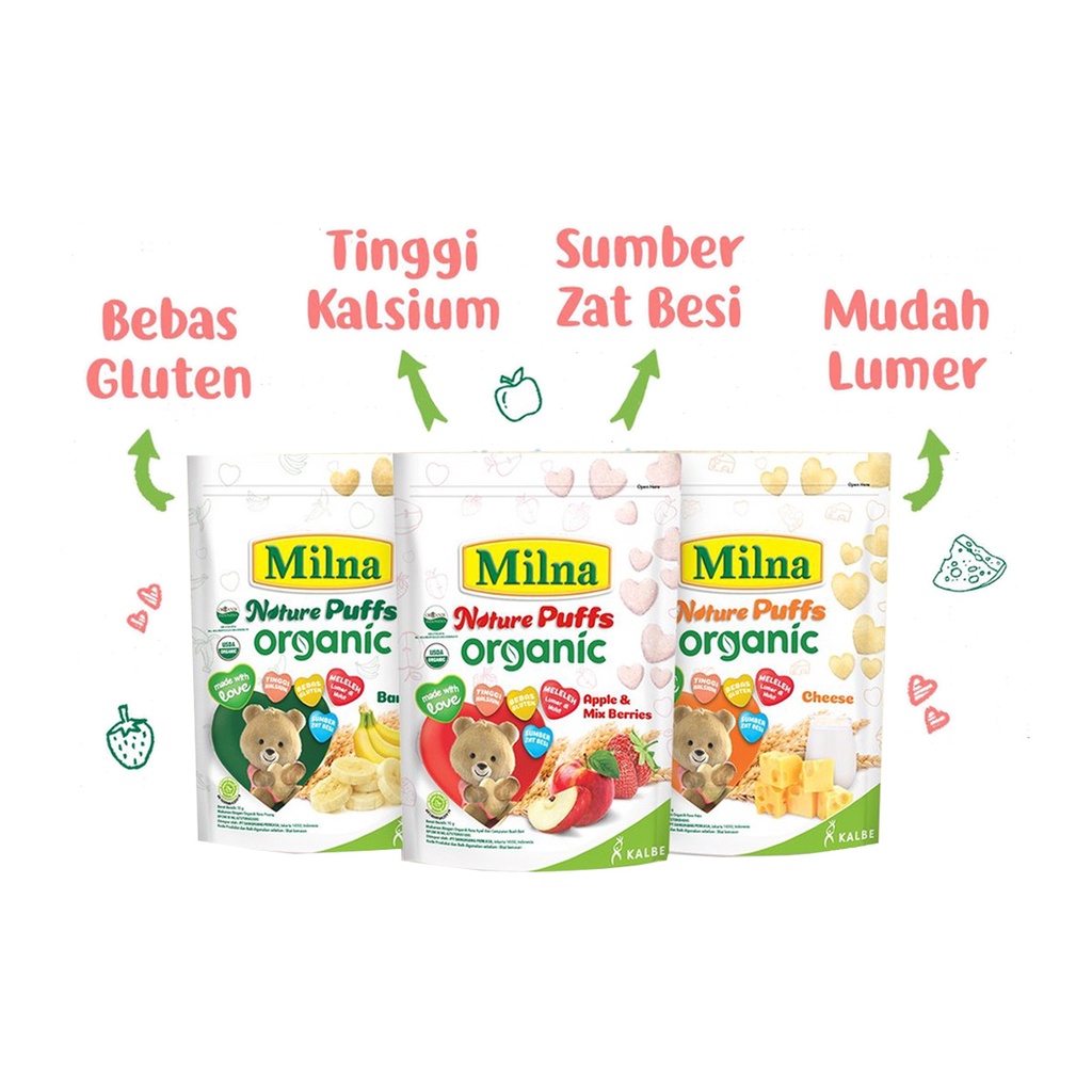 Jual Milna Nature Puff Organic 15 Gr | Shopee Indonesia