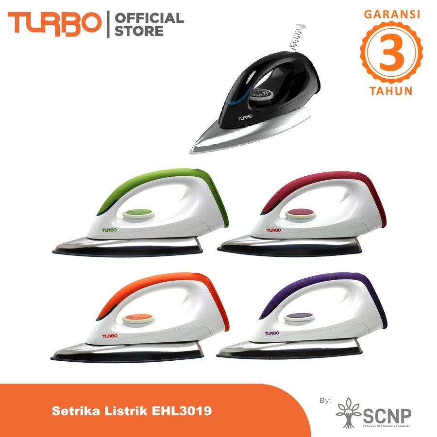 Jual TURBO Setrika EHL 3019 Gosokan EHL3019 Dry Iron Ceramic Coating ...