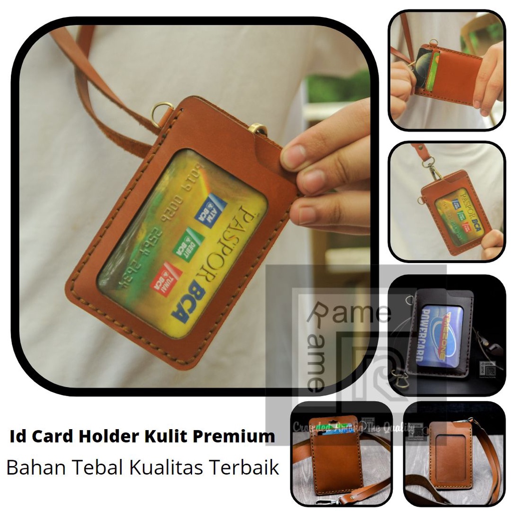 jual-id-card-holder-name-tag-kulit-rmea01-shopee-indonesia
