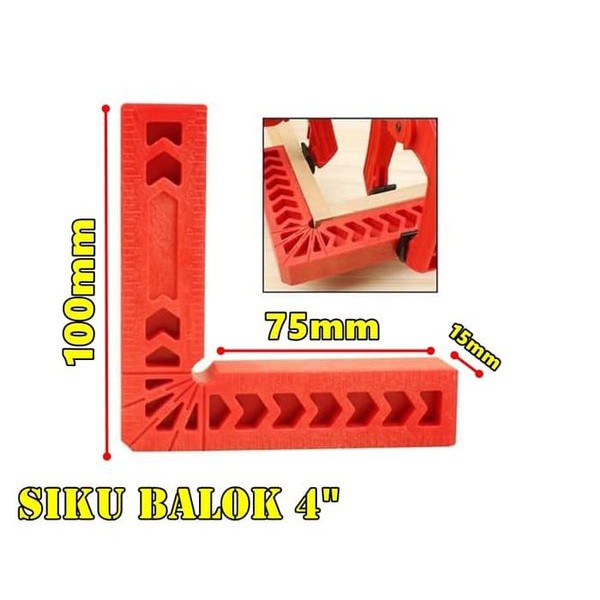 Jual Siku Balok 4 inch Corner Clamp Block Penjepit Sudut Frame Kaca ...