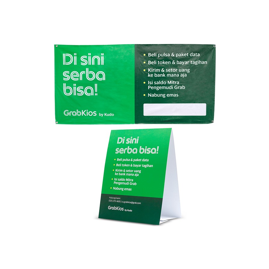 Jual Paket Standar Spanduk GrabKios | Shopee Indonesia