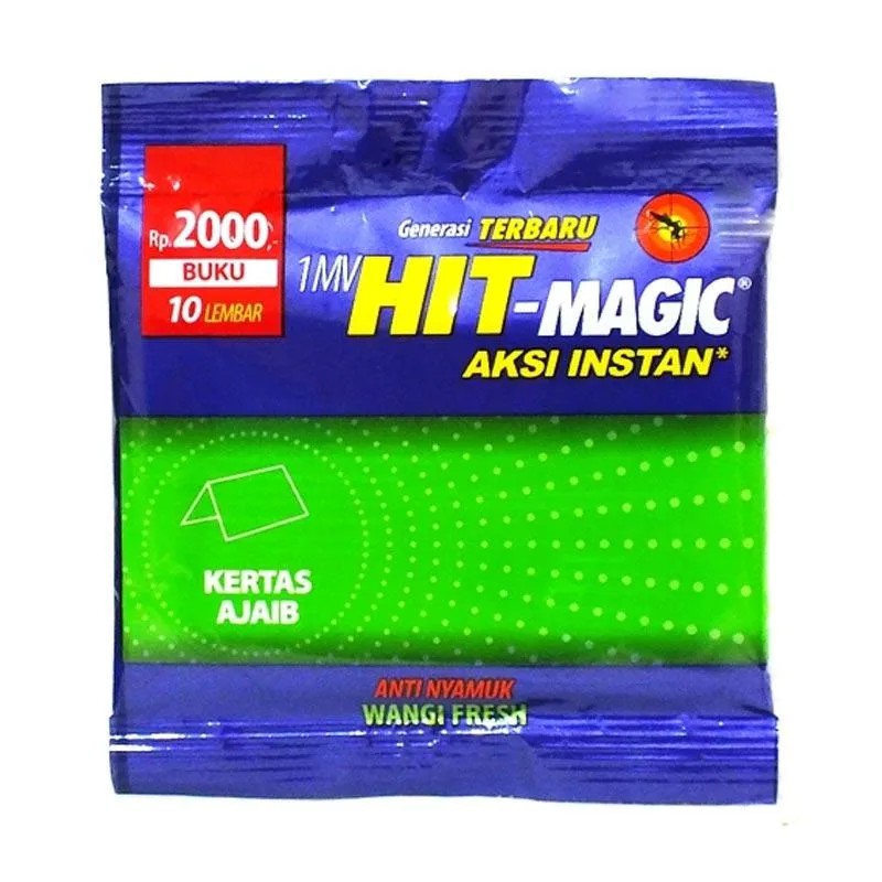Jual 5X HIT Magic Kertas Bakar Pembasmi Nyamuk / Obat Nyamuk Bakar Aksi ...